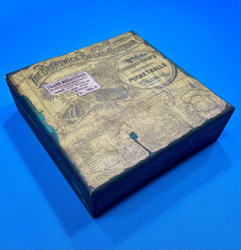 Antique Brunswick Balke Collender Clay Dart Billiard Pool Balls Wood ...