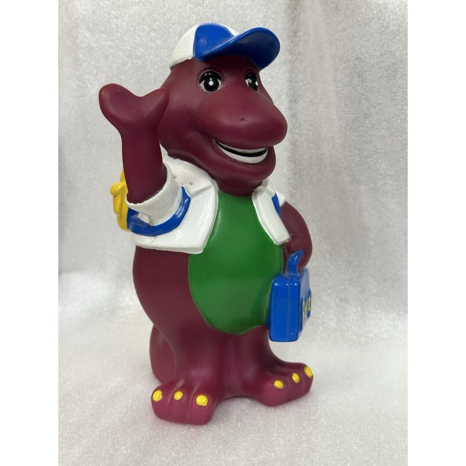 Barney The Dinosaur Coin Bank Backpack Suitcase Kids Collectible Toy | eBay