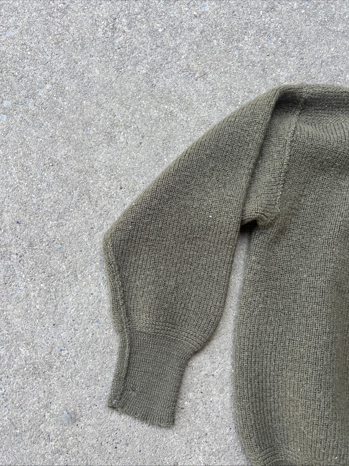 WW2 US Army OD Knit Wool 5 Button Sweater (Z586 | eBay