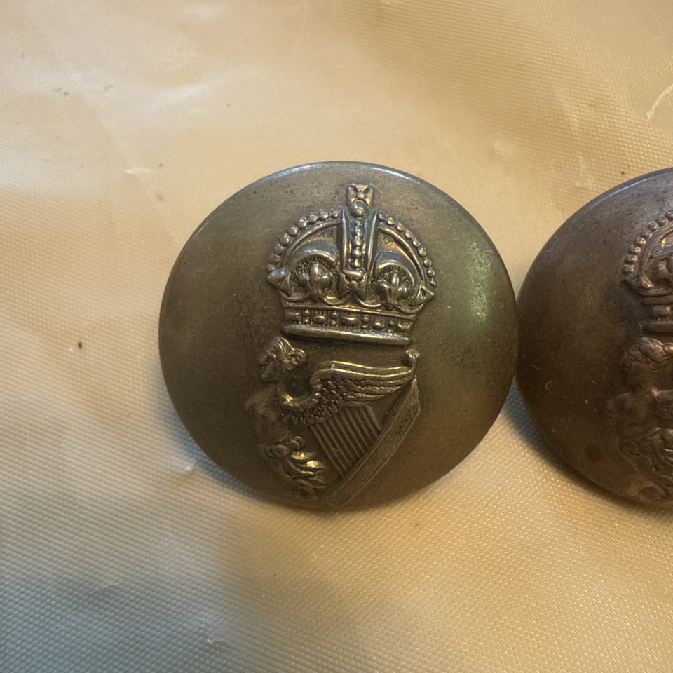 Bb498- 2x WW1/2 Irish Guards Uniform Buttons | eBay UK