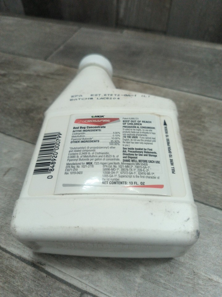 Crossfire Concentrate 13 oz Insecticide - Powerful Bedbug Elimination ...