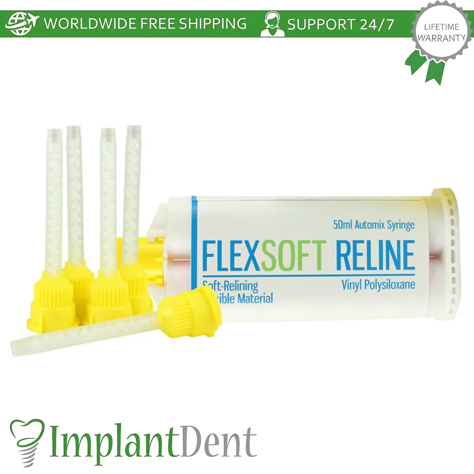Flex Soft Reline Denture With Primer Set Silicone Based Relining ...