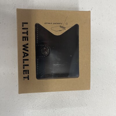 LedLenser Lite Wallet, Light Brown w/ Integrated 150 Lumen Flashlight ...