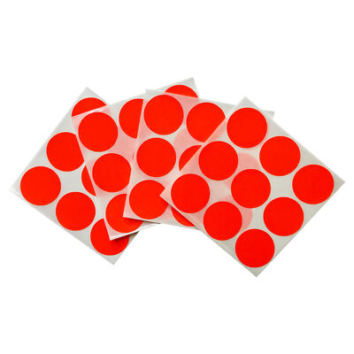 Pack of 36 Red 29mm Self Adhesive Round Labels - Stickers Circle | eBay UK