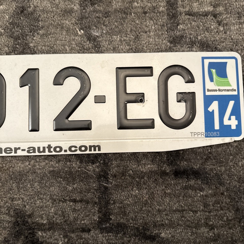 FRANCE LICENSE PLATE French Eurostars 🇫🇷 Bodemer Auto Reg 14 Basse ...