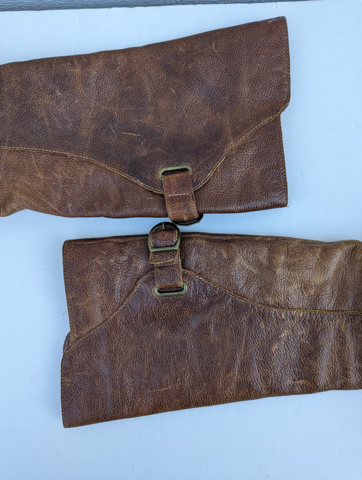 Steve Madden Iden Pebble Leather Rockabilly Wedge Knee Boots Brown ...