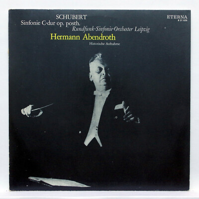 HERMANN ABENDROTH ⸺ SCHUBERT symphony in C ⸺ ETERNA LP EX++ | eBay