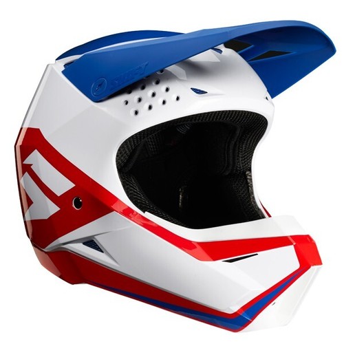 SHIFT MX - 2020 WHITE LABEL RACE HELMET WHITE RED BLUE YOUTH medium | eBay