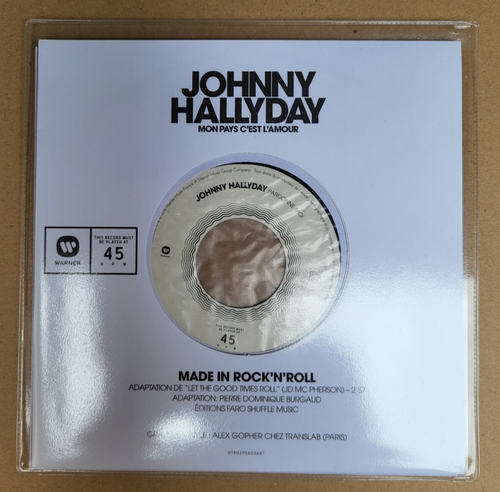 Johnny Hallyday Made In Rock'n'Roll, Pardonne Moi - SP 45T NEUF Jamais ...