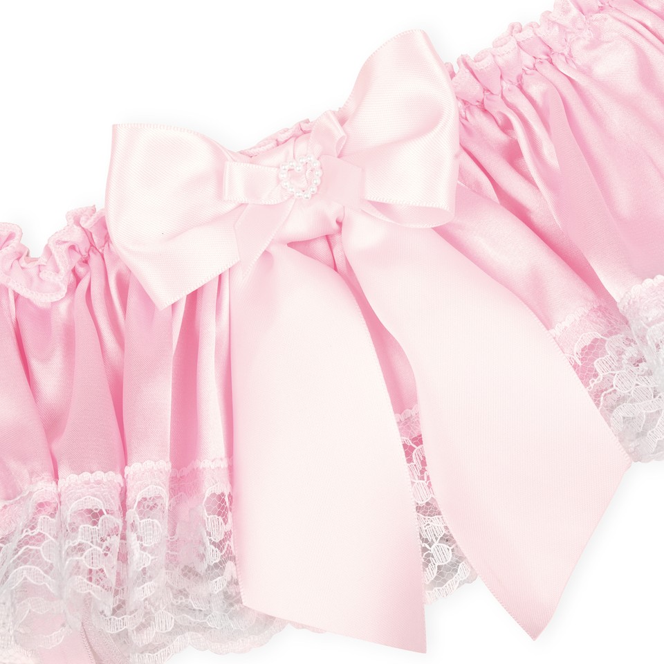Satini Frilly Lace Sissy Silky Satin Garter Lingerie Stocking Suspender ...