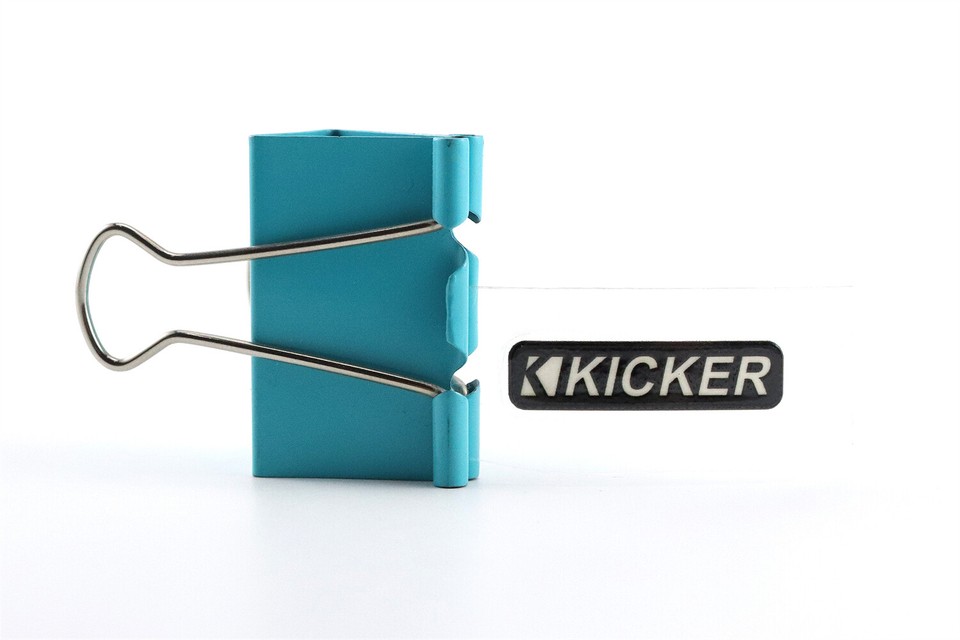 KICKER logo badge Sticker Decal DIY waterproof 32mm(1.3")X8.1mm(0.3 ...