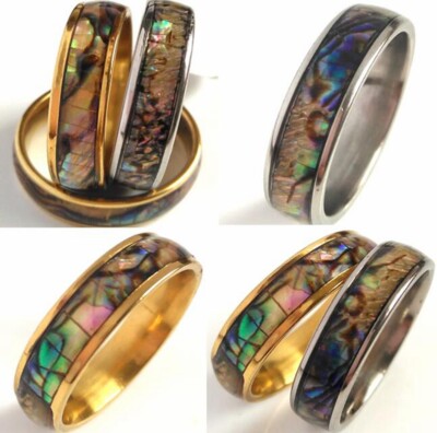 Wholessale 50pcs Mix of Gold & Silver Stainless Steel Shell Rings ...