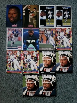 Carl Banks Football Card Mixed Lot of approx 14 cards | eBay