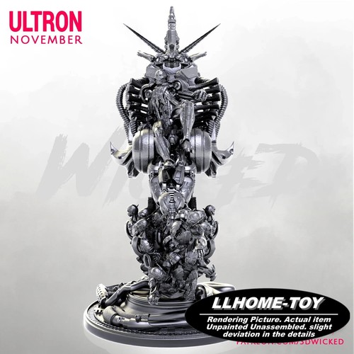 30CM tall Ultron Resin 3D Print Model Unpainted Garage Kit Statue ...