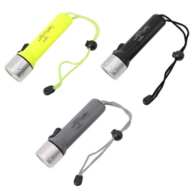 LED Diving torch Frogman dive flashlight flick switch 300 Lumens ...