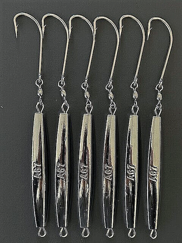 6 -A-67 Ava Diamond Jigs 6 oz.*Jigging* Casting*Trolling Bluefish ...