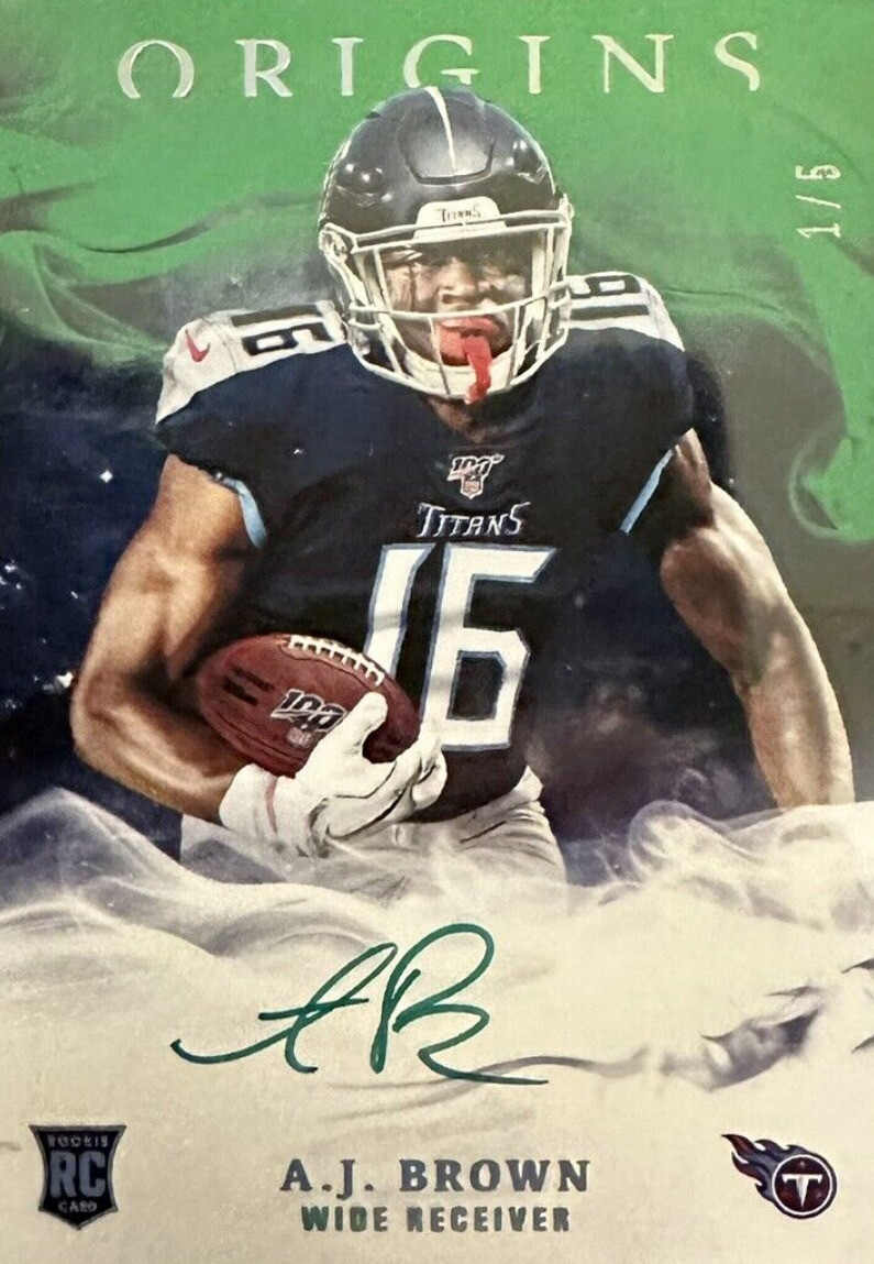 2019 Panini Origins - Rookie Autographs Green #RA-AJ A.J. Brown /5 (AU ...