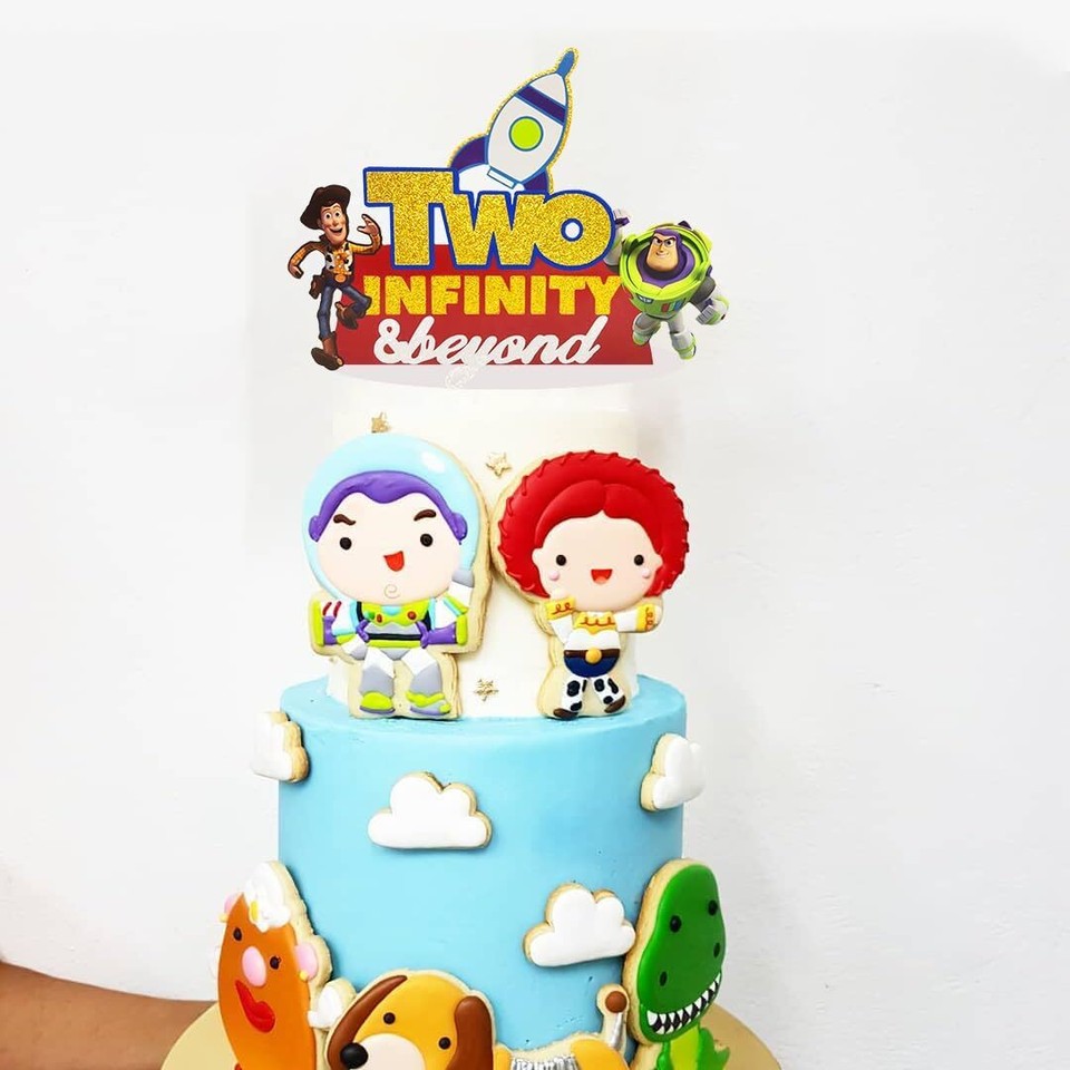 Two Infinity and Beyond Cake Topper Toy 2nd Birthday Cake Topper Story ...