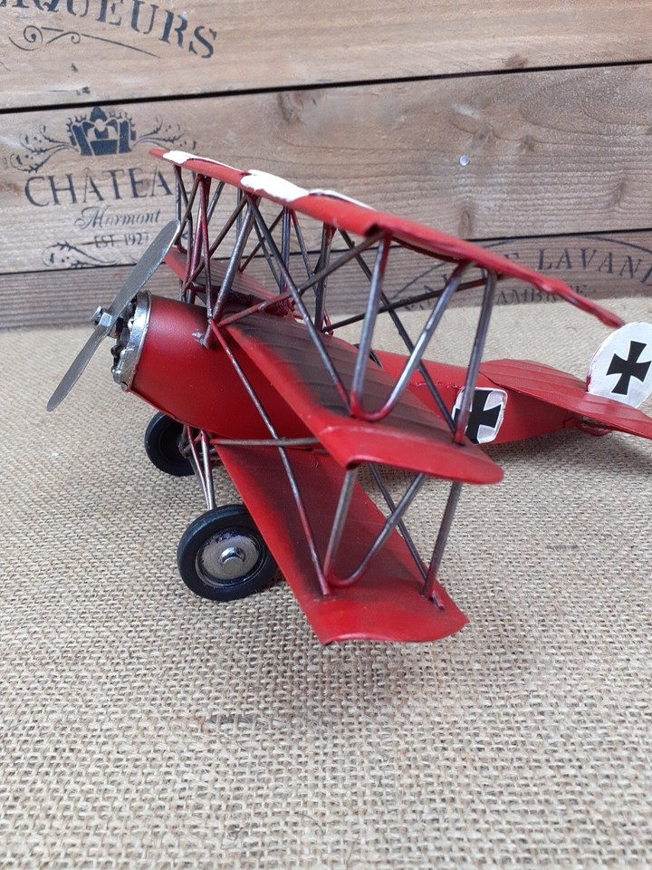 WW 1 Decorative Red Baron Triplane Aircraft Model | eBay