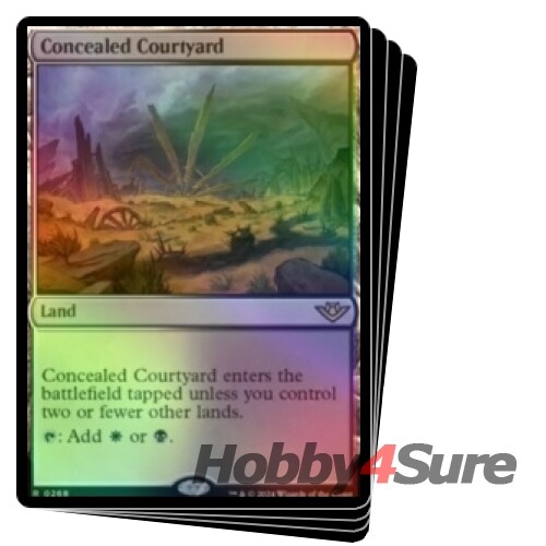 Foil Concealed Courtyard X4 M/NM Magic MTG Outlaws Of Thunder Junction ...