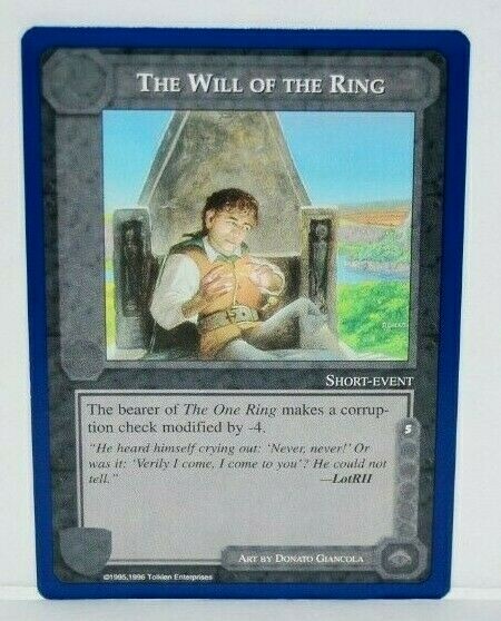 Middle-Earth CCG MECCG The Will of the Ring The Wizards Unlimited LOTR ...