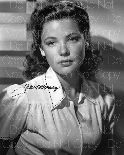 Gene Tierney signed Laura Leave Heaven 8X10 photo picture poster ...