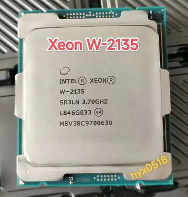 Intel Xeon W-2135 LGA 2066 Server CPU Processor SR3LN 6 Cores 12T 3 ...
