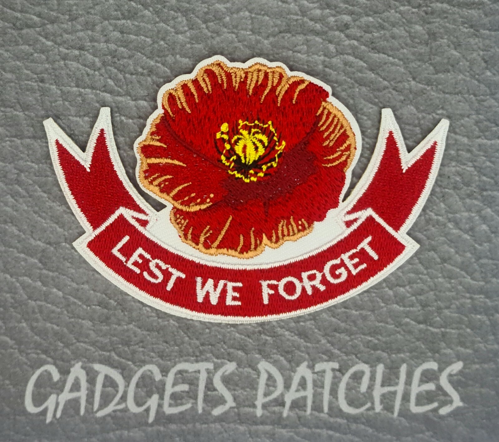 ANZAC LEST WE FORGET Poppy Harley Motorcycle Vest Patches Iron Sew On ...