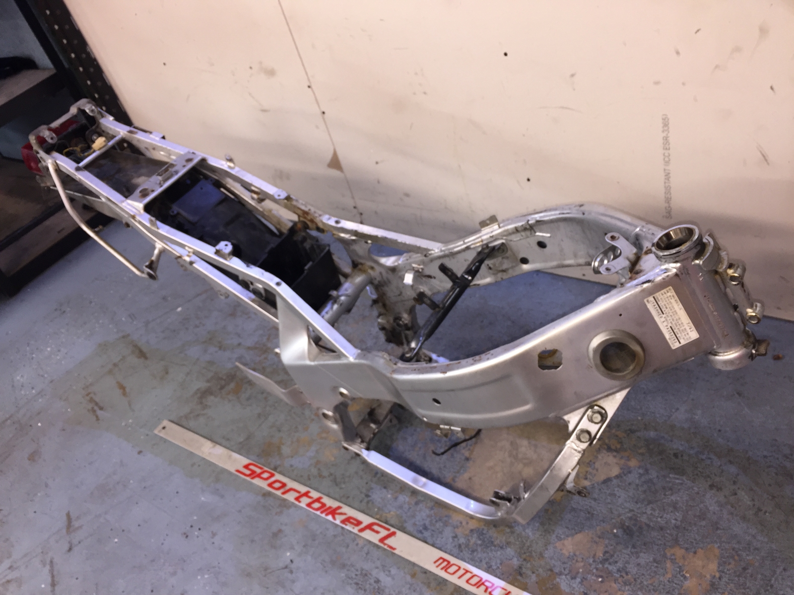 93-95 YAMAHA FZR600R FZR 600 600R CLN EZ FRAME CHASSIS READY EASY FL ...