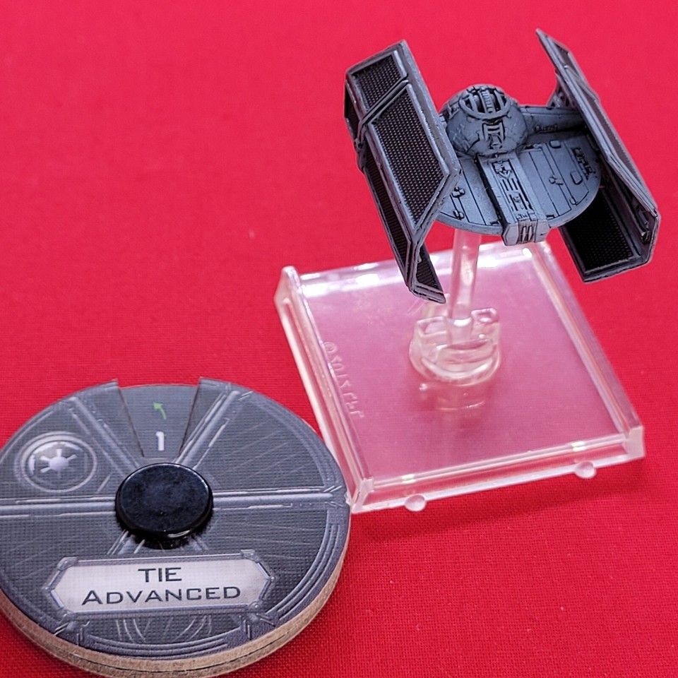 Star Wars X-Wing Miniatures: TIE Advanced Miniature - Dial/Peg/Base | eBay