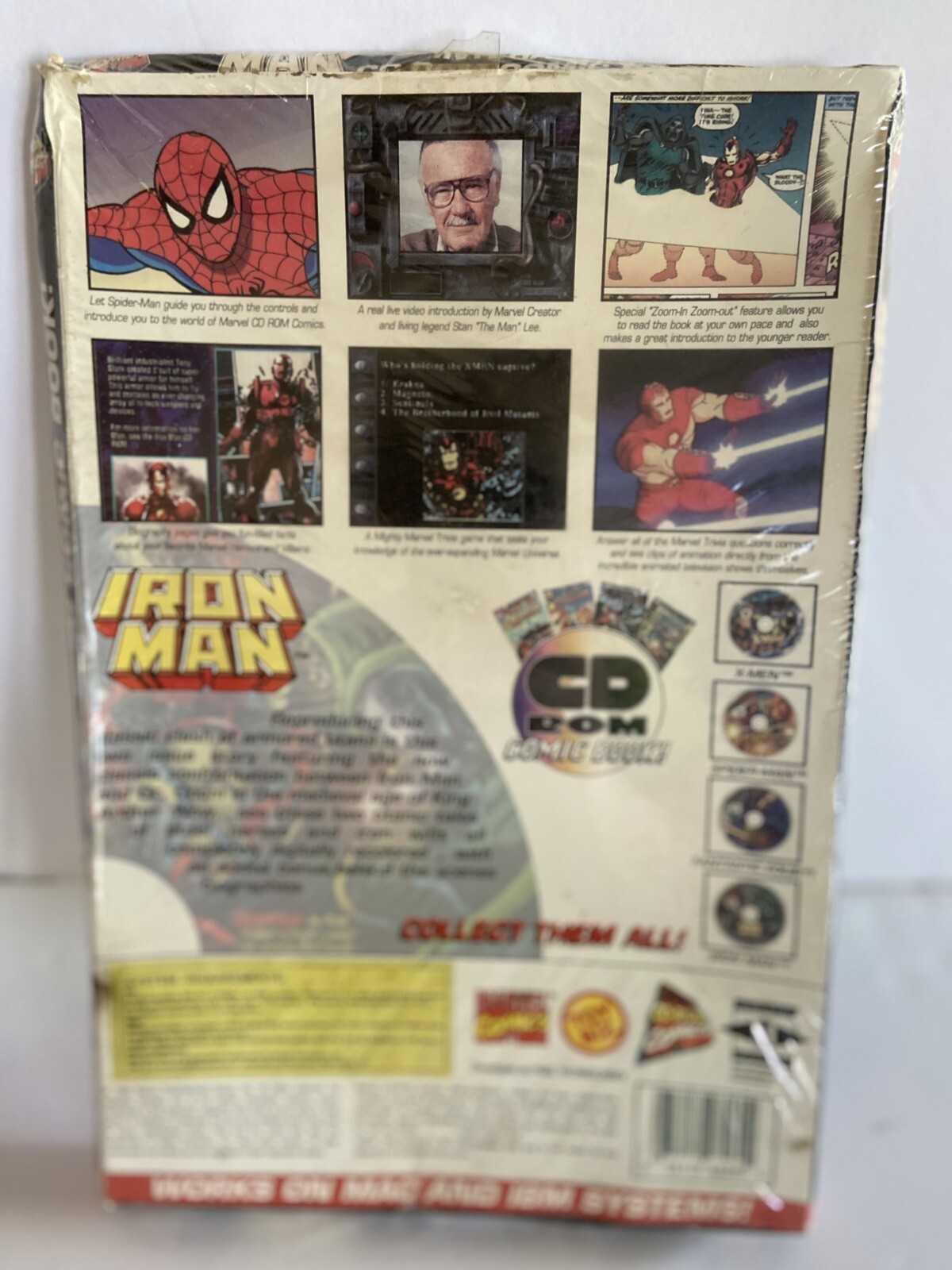 1995 Marvel CD-ROM Comics "IRON MAN" Interactive CD-ROM Comic Book, NEW ...