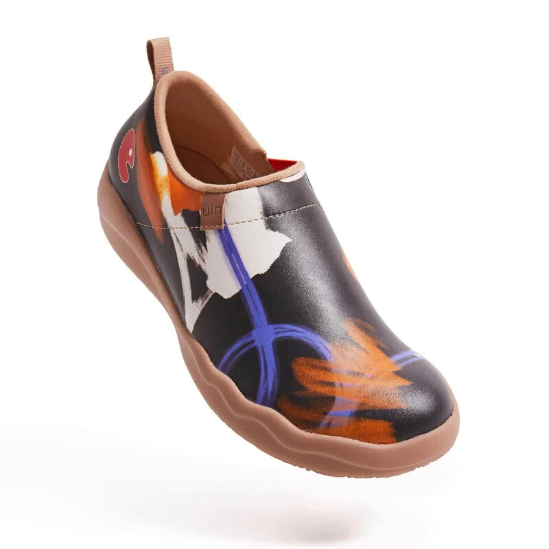 Men Size 6.5-12 UIN Slip On Shoes Canvas Comfortable Loafers "Lost in ...