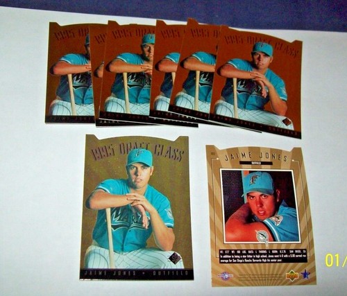 Eight 1995 Upper Deck Jaime Jones Draft Class Foil Die Cut Insert Card ...
