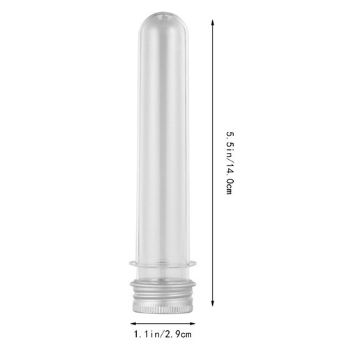 Set of 3 Plastic Test Tubes with Screw Caps Container Laboratory | eBay UK