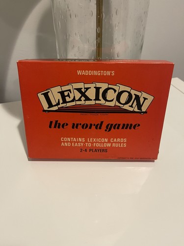 Lexicon The Word Game Card Game Vintage Retro 1968 Waddingtons Complete ...