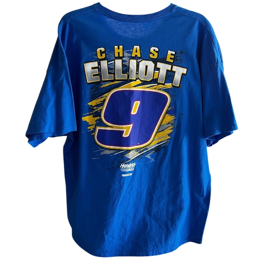 Chase Elliott 9 NASCAR Napa Hedrick Motorsports Blue Men’s Big Tall ...