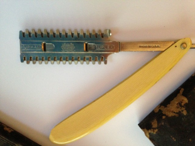 Antique Durham Duplex Straight Safety Razor Guard Bakelite Celluloid ...