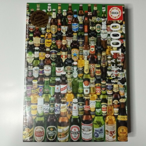 Educa BEERS 1000 PIECES Jigsaw Puzzle Beer Bottles NEW SEALED ...