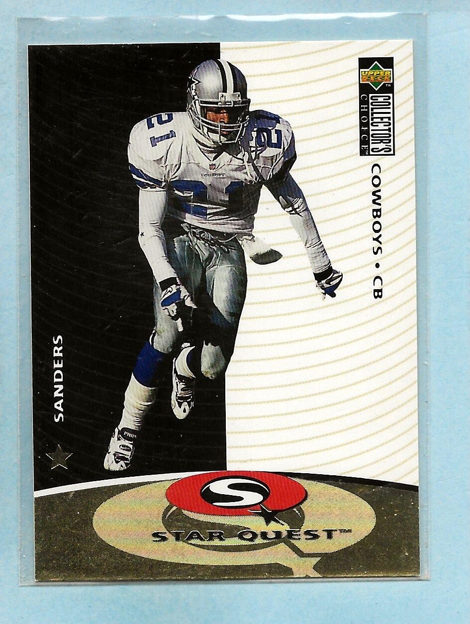 DEION SANDERS - 1997 Collector's Choice "Star Quest" - #SQ8 - Cowboys ...
