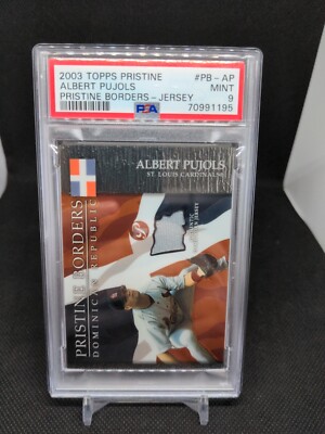 2003 Topps Pristine Borders PB-AP Albert Pujols Jersey Patch PSA 9 | eBay