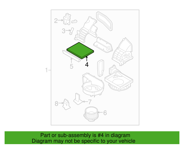 GENUINE Cabin Air Filter for 2009-2012 Hyundai Elantra Touring ...