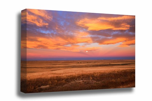 Great Plains Canvas | Prairie Sunrise Gallery Wrap | Colorado Landscape ...