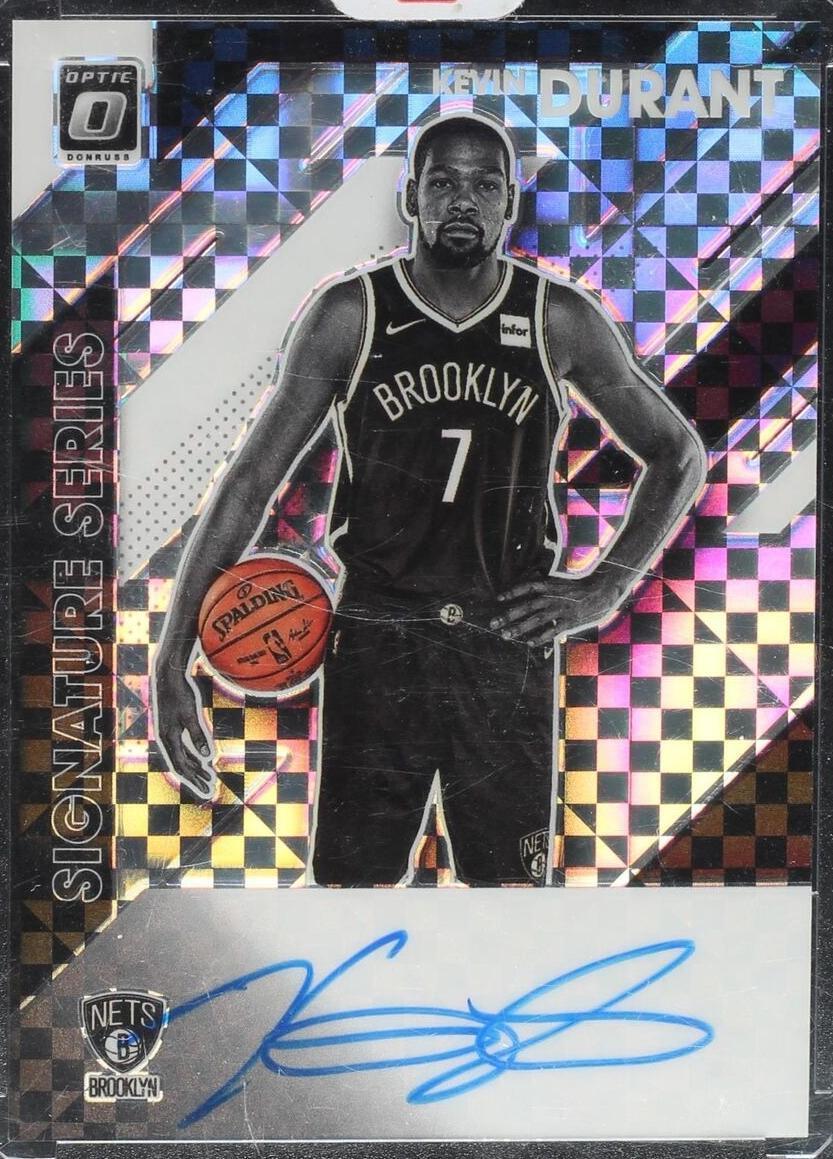 2019-20 Panini Donruss Optic - Signature Series Kevin Durant #SS-KDR ...