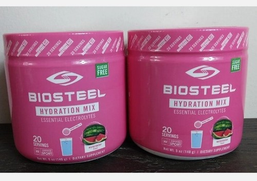 2 Pack BioSteel Sports Hydration Mix Watermelon Flavor 5oz 140g Tub ...