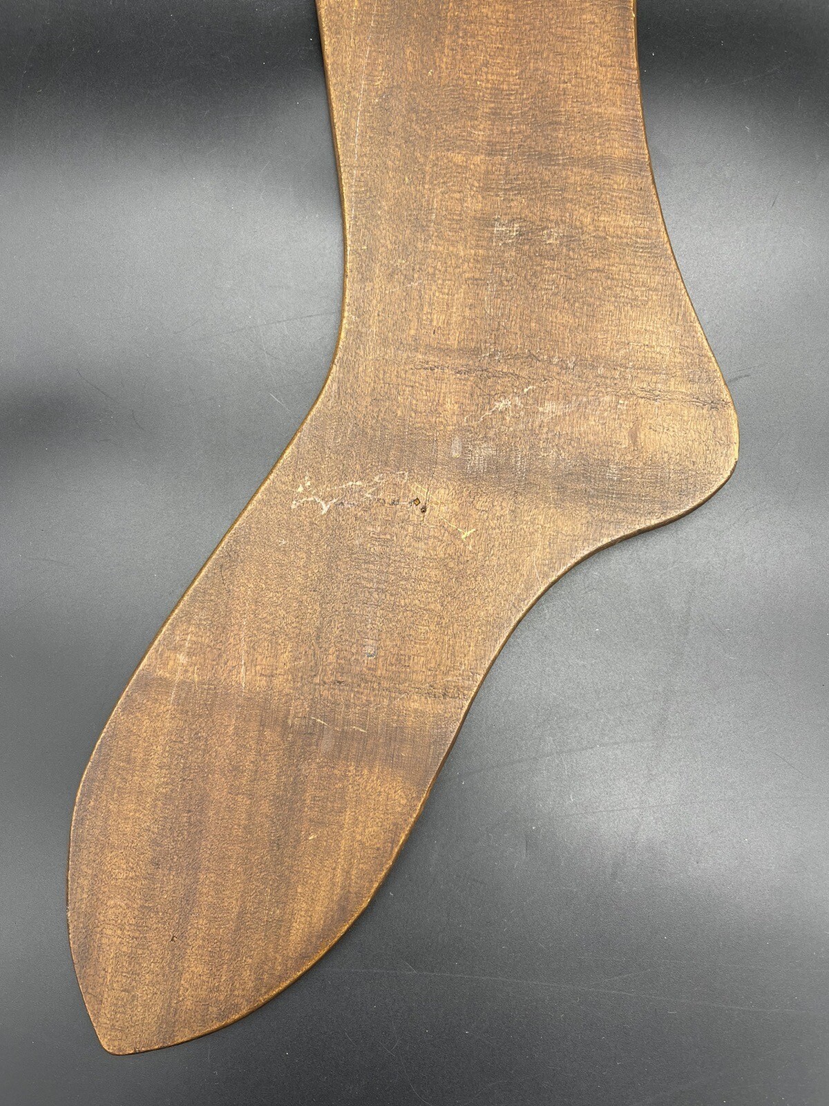 Vintage Large Wood Sock Stretcher Leg 10 in foot x 18 in leg. | eBay