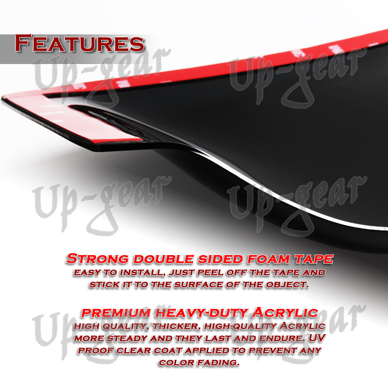 For 2015 - 2020 Acura TLX Black ABS Plastic JDM Rear Window Roof Visor ...