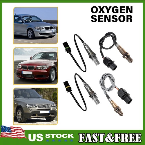 4pcs Oxygen Sensor Up&Downstream For BMW E82 E90 E91 128i 328i 328i ...