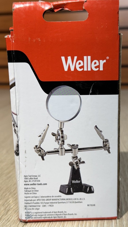Weller Helping Hands Soldering Station with Magnifying Glass and 4 Arms ...