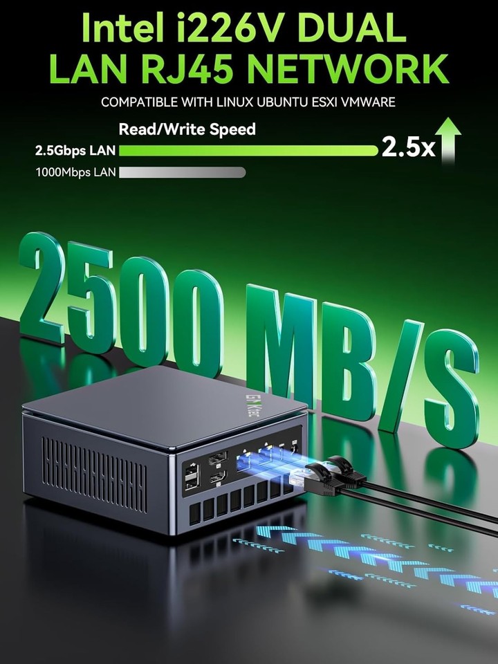 GMKtec M7 Ultra Mini PC Gaming AMD Ryzen 7 Pro 6850U 32GB DDR5 RAM ...
