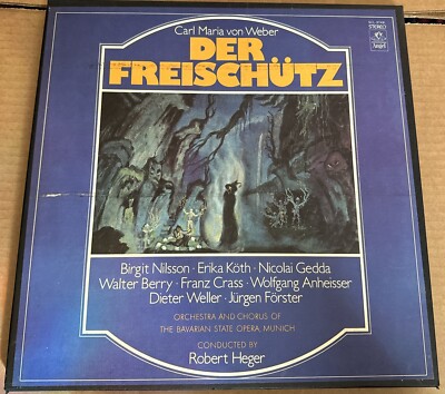 CARL MARIA VON WEBER Der Freischutz 3-LP BOX Robert Heger MUNICH OPERA ...